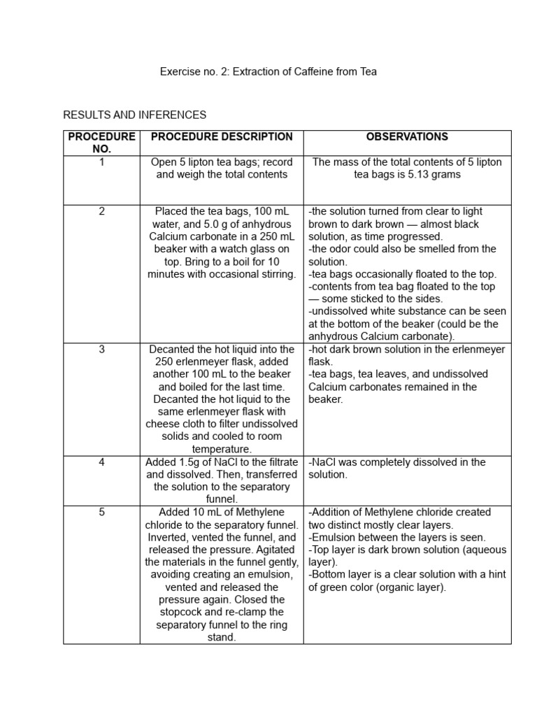 Exercise 2 | PDF | Filtration | Water
