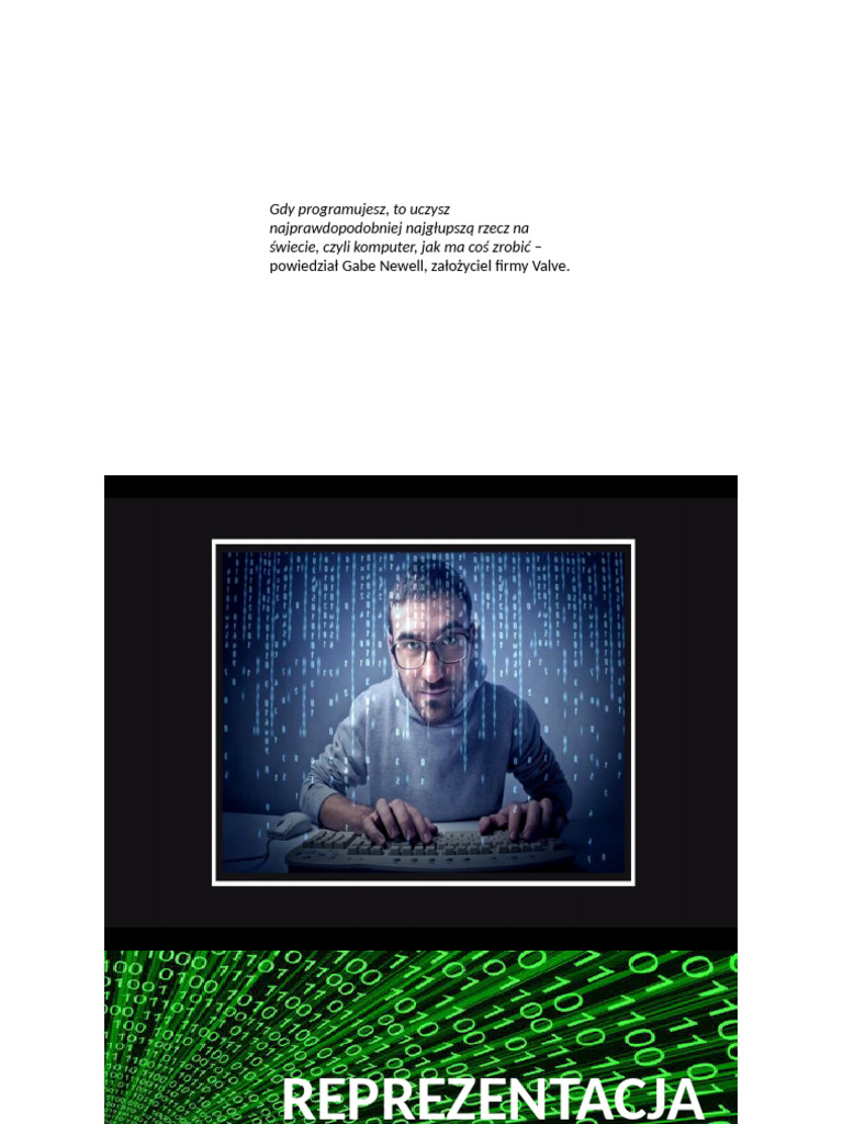 Reprezentacja Danych Kod Binarny | PDF