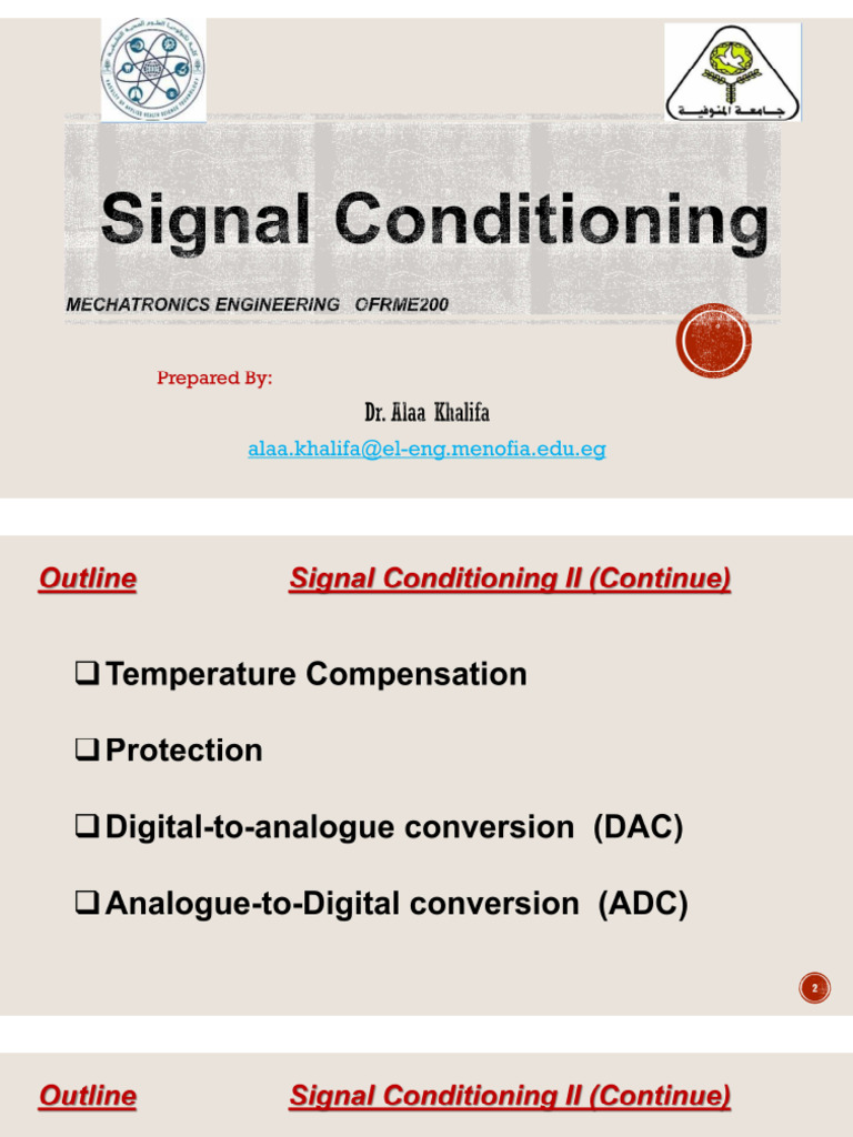 Lec7 Signal Conditioning II (1) - Copy | PDF Lec7 Signal Conditioning II (1) - Copy | PDF