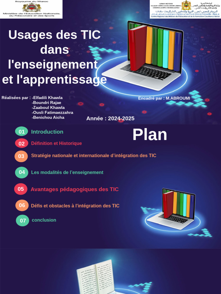 Intégration Des Tic Dans L'enseignement Et L'apprentissage Version Finale | PDF | Technologies ...