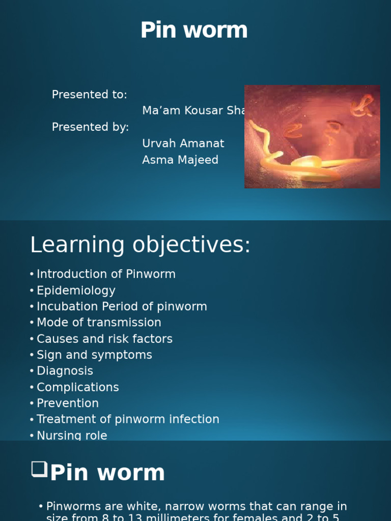 Pin worm | PDF | Clinical Medicine | Immunology