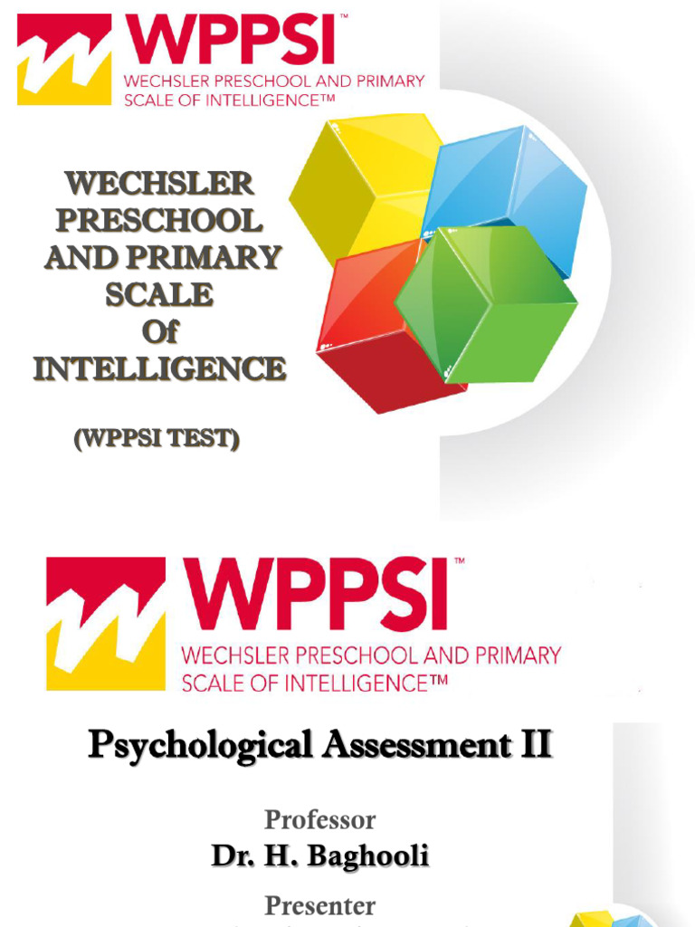 Wechsler Preschool and Primary Scale of | PDF | Wechsler Adult ...