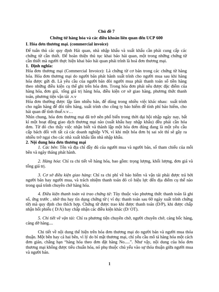 C6. CH NG T Hàng Hóa | PDF