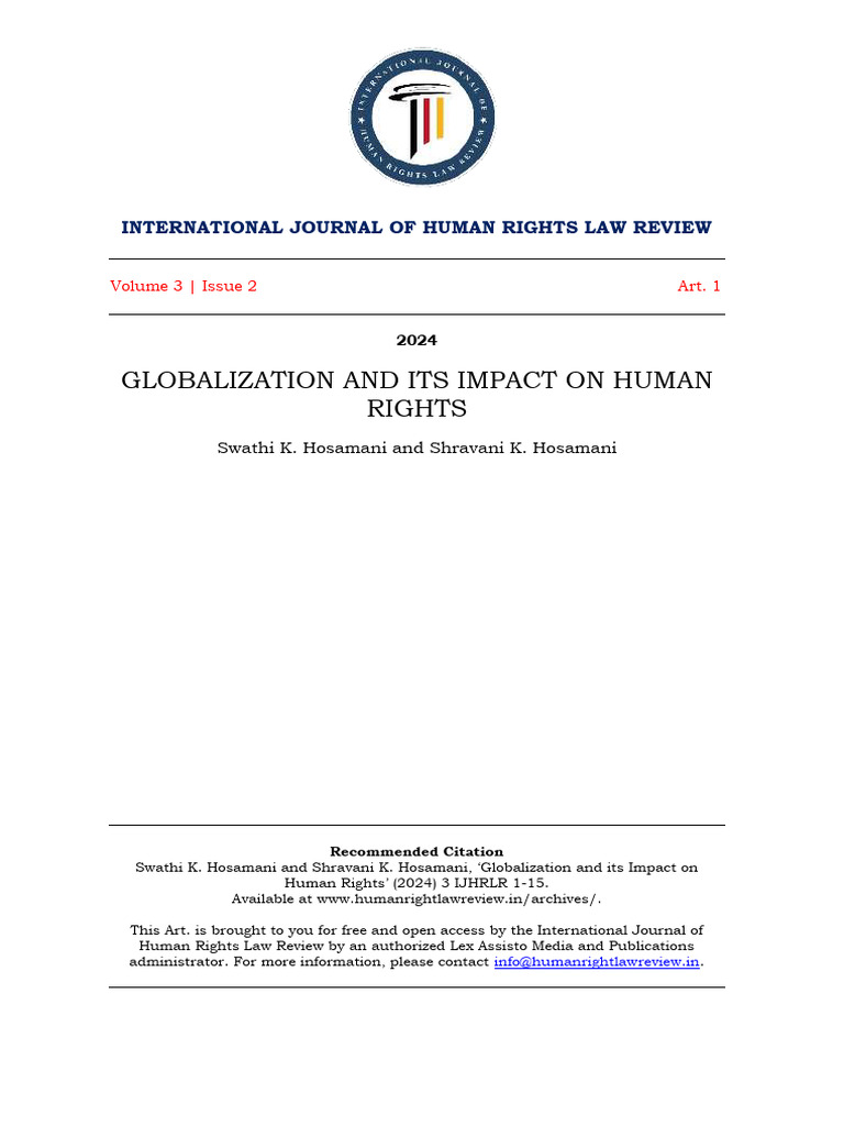 Globalization and Its Impact On Human Rights | PDF | Globalization ...