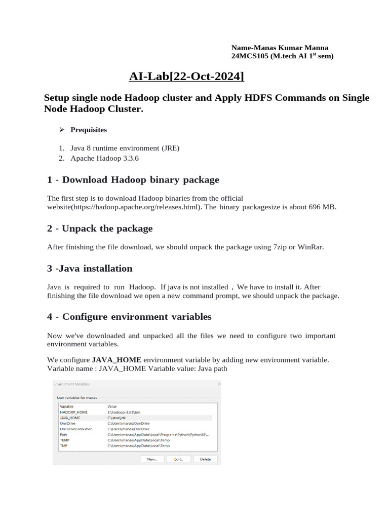 Hadoop Installation (1) | PDF