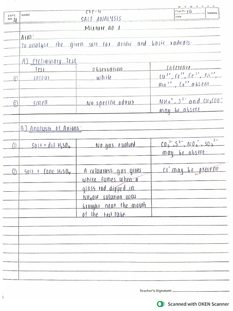 Chemistry Exp 4 to 6..VVIS | PDF