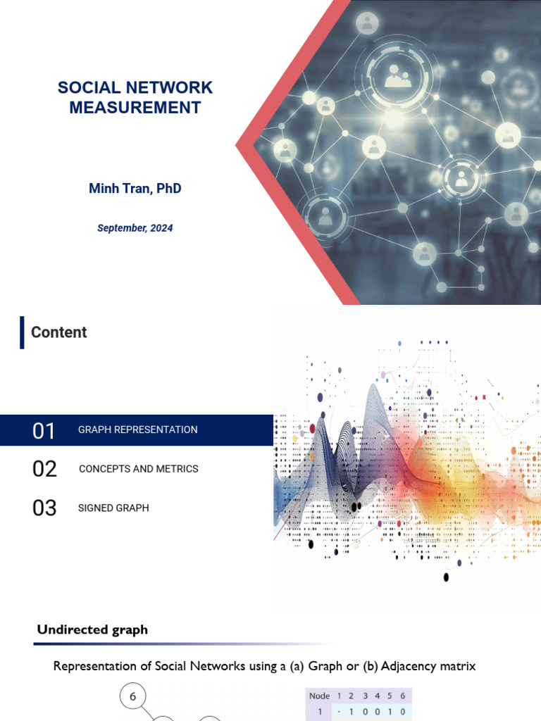 C2 - Social Network Measurement | PDF | Vertex (Graph Theory) | Graph ...