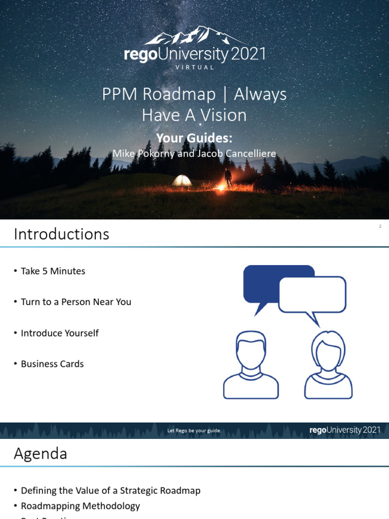 PPM Roadmap-Always Have A Vision Mike Pokorny and Jacob Cancelliere | PDF | Automation | Business