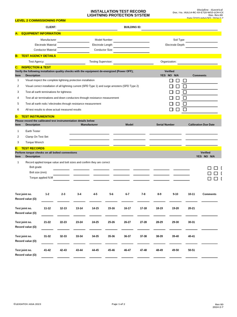 L2_Lightning Protection System | PDF | Building Engineering | Manufactured Goods