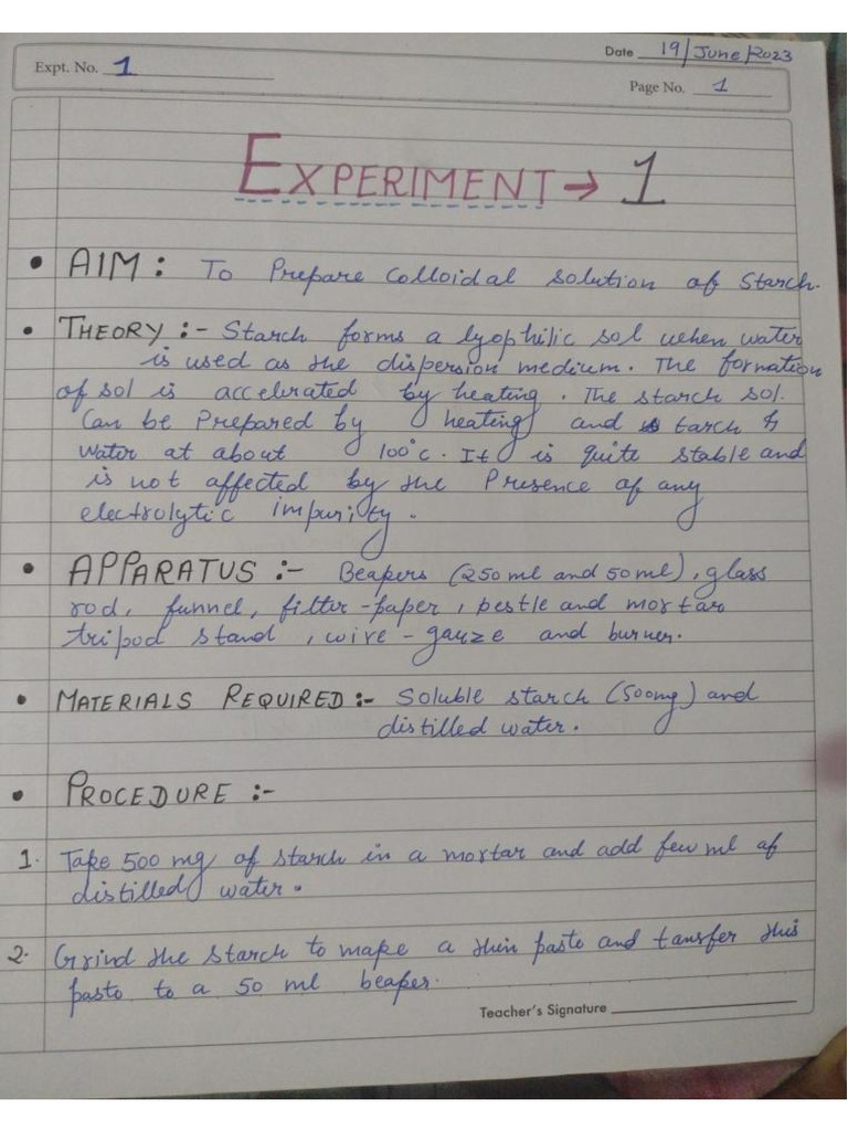 Chemistry File (Shikha) 12th | PDF
