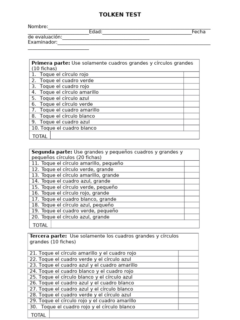 Token Test Protocolo e Imagenes | PDF