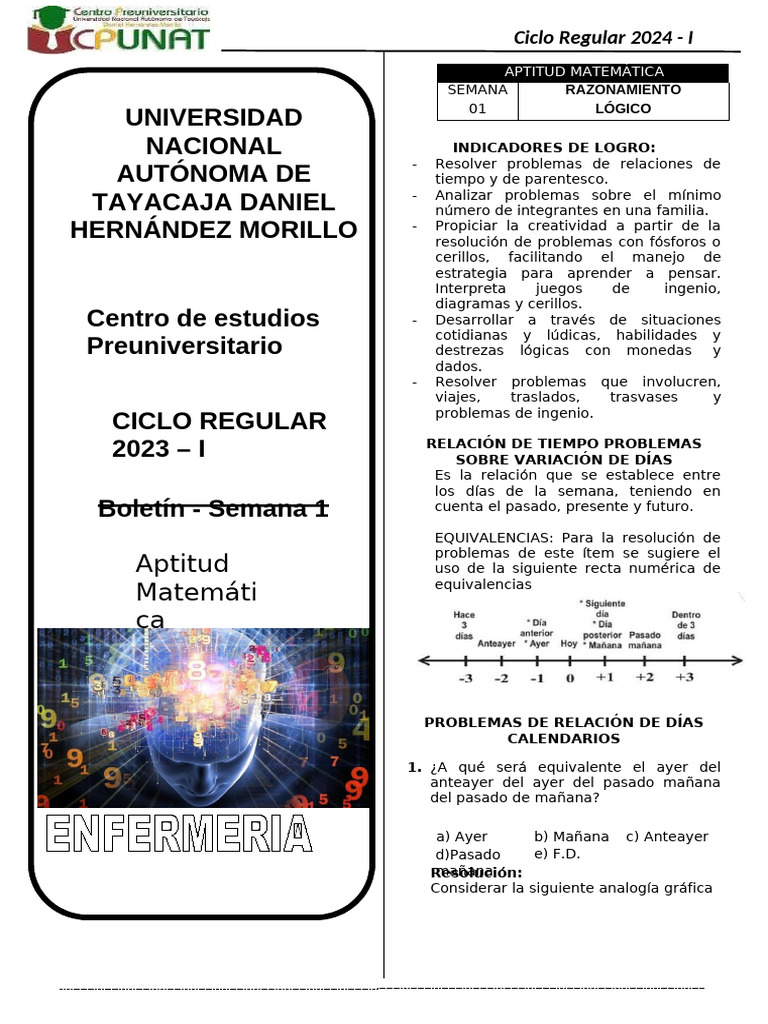 SEMANA 001 RM enfermeria | PDF | Engranaje