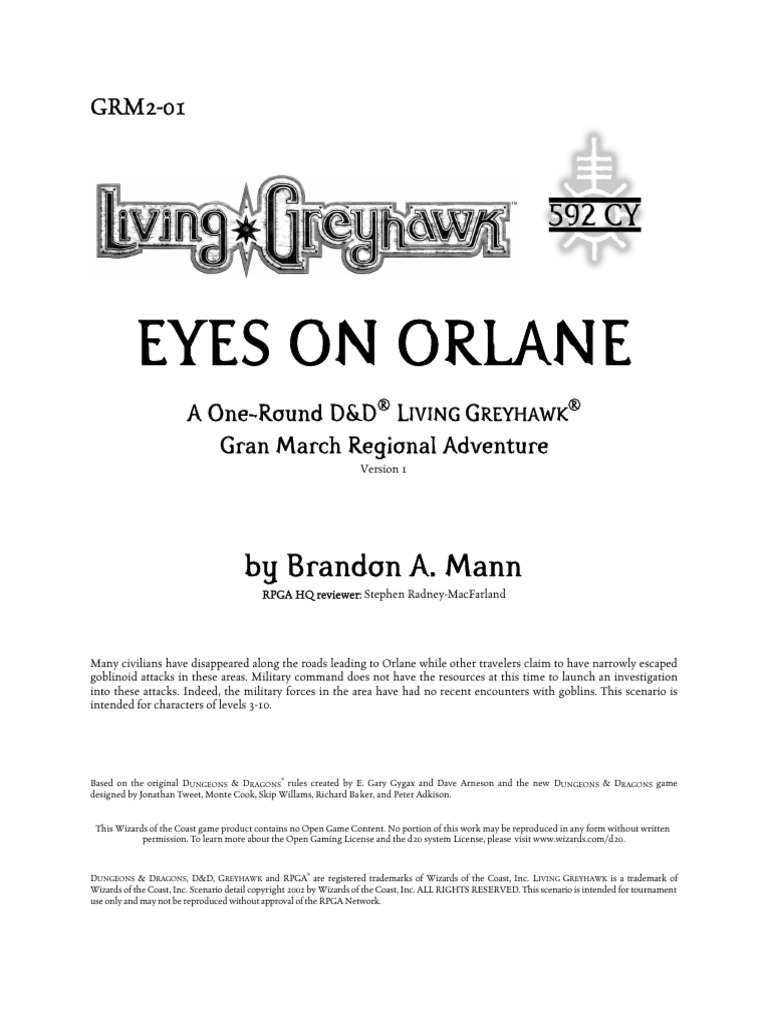 GRM2-01 Eyes On Orlane (3E) | PDF