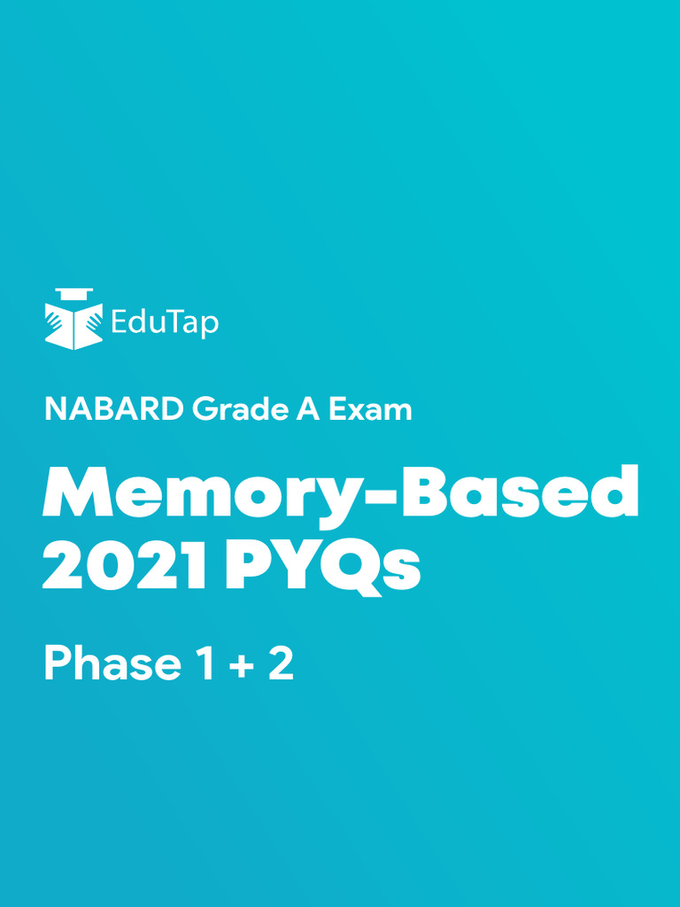 Nabard 2021 - Pyq (Phase 1 + Phase 2) | PDF | Mentorship | Cognition