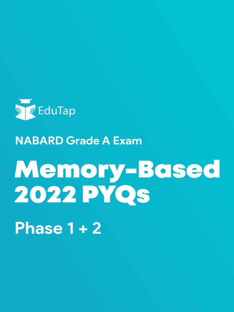 Nabard 2022 - Pyq (Phase 1 + Phase 2) | PDF | Mentorship | Cognitive Science