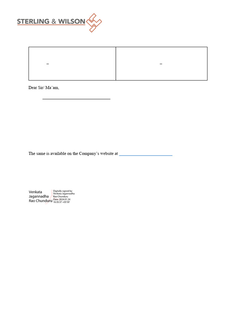 Sterling Q3FY24 Transcript | PDF | Surety | Financial Accounting