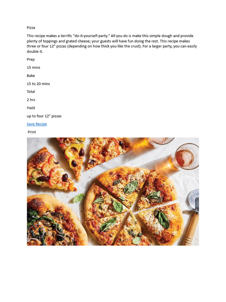 Pizza | PDF | Pizza | Breads