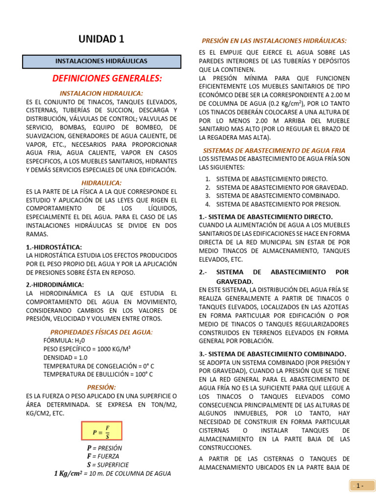 Guia para Calculo y Deseño de Inst. Hidraulicas | PDF | Agua ...
