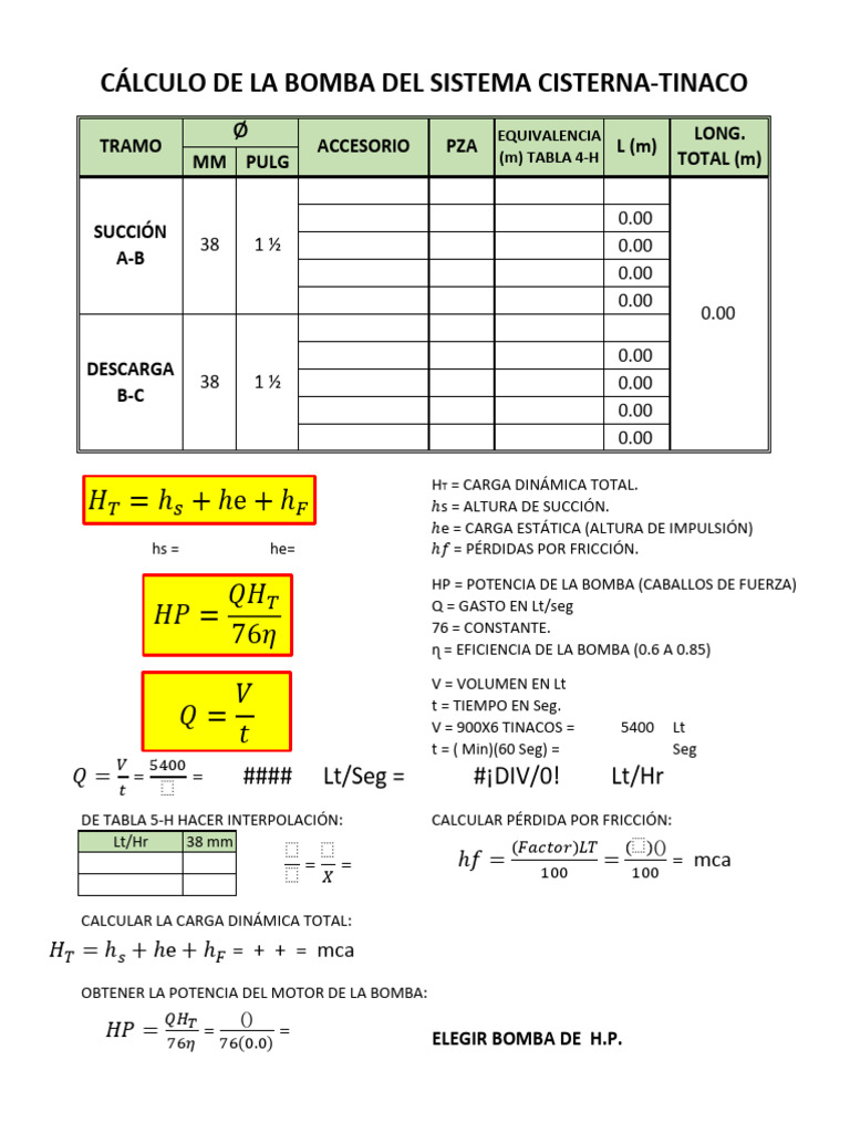 Guia para El Calculo Bomba | PDF | Ingeniería mecánica | James Watt