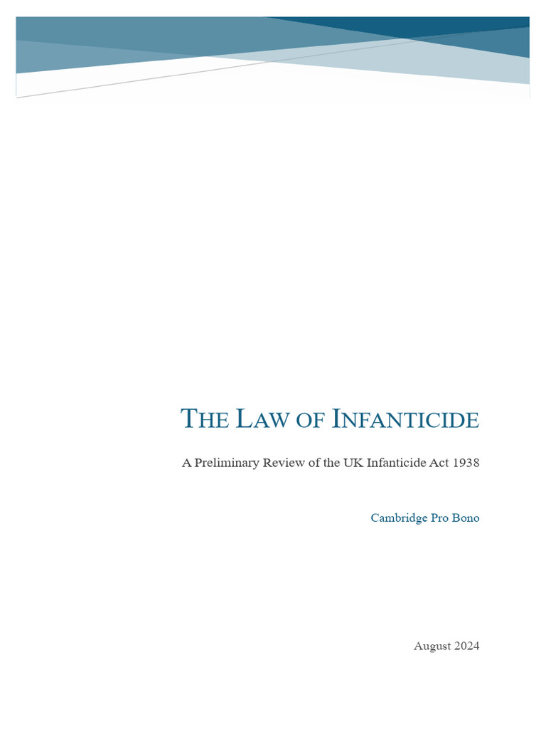 CPP-Infanticide(final) | PDF | Plea | Murder