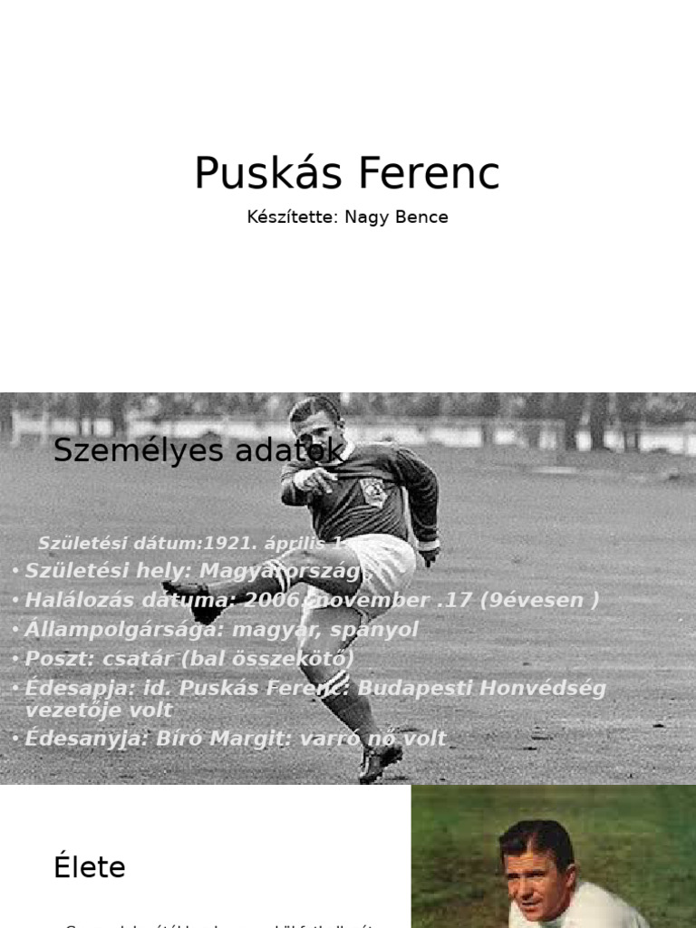 Puskás Ferenc Nagy Bence | PDF