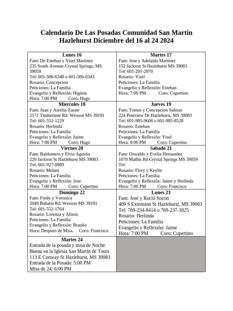 Posadas 2024 | PDF