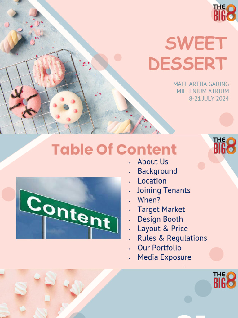 Proposal Tenant Sweet Dessert MALL ARTHA GADING 8-21 Juli 2024-3 | PDF | Indonesian Rupiah | Jakarta