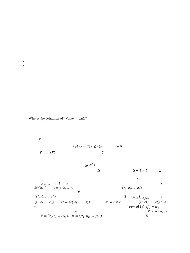 MFE Exam Module Quantitative Risk Management | PDF | Normal Distribution | Standard Deviation