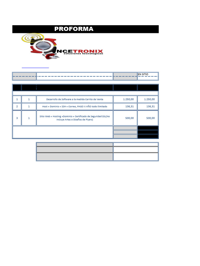 Proforma Carrito de Ventas | PDF