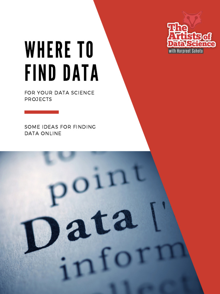 Where to find data PDF | PDF | Data | Machine Learning
