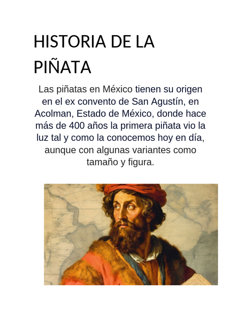 Historia de La Piñata | PDF