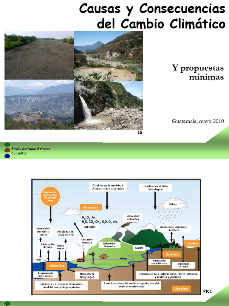 Causas y Consecuencias del Cambio Climático | PDF | Gases de efecto ...