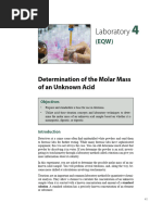 Molar Mass Determination by Titration | PDF | Acid | Titration
