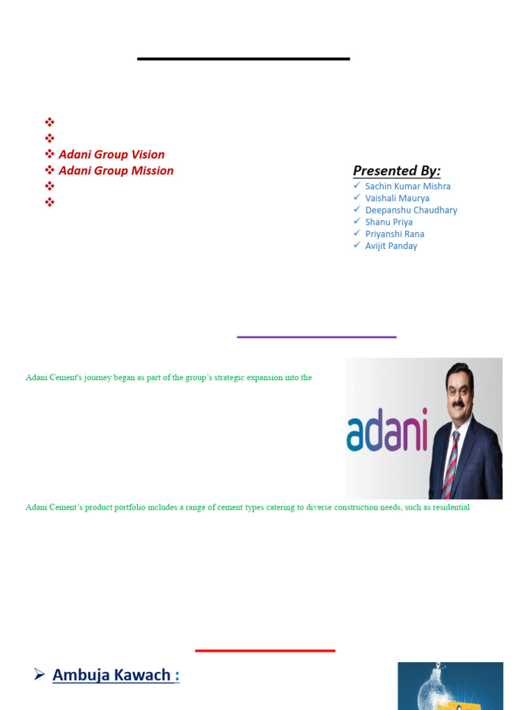 Adani Group | PDF | Concrete | Cement