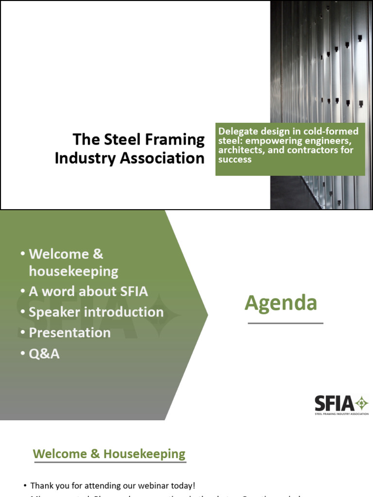 Delegated Design in Cold-Formed Steel (CFS) Empowering Engineers ...