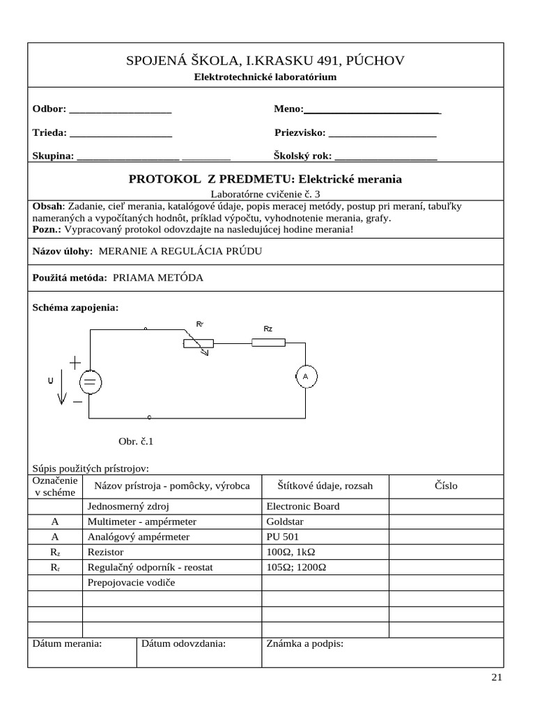 16_17 (LC6) Regulácia I | PDF
