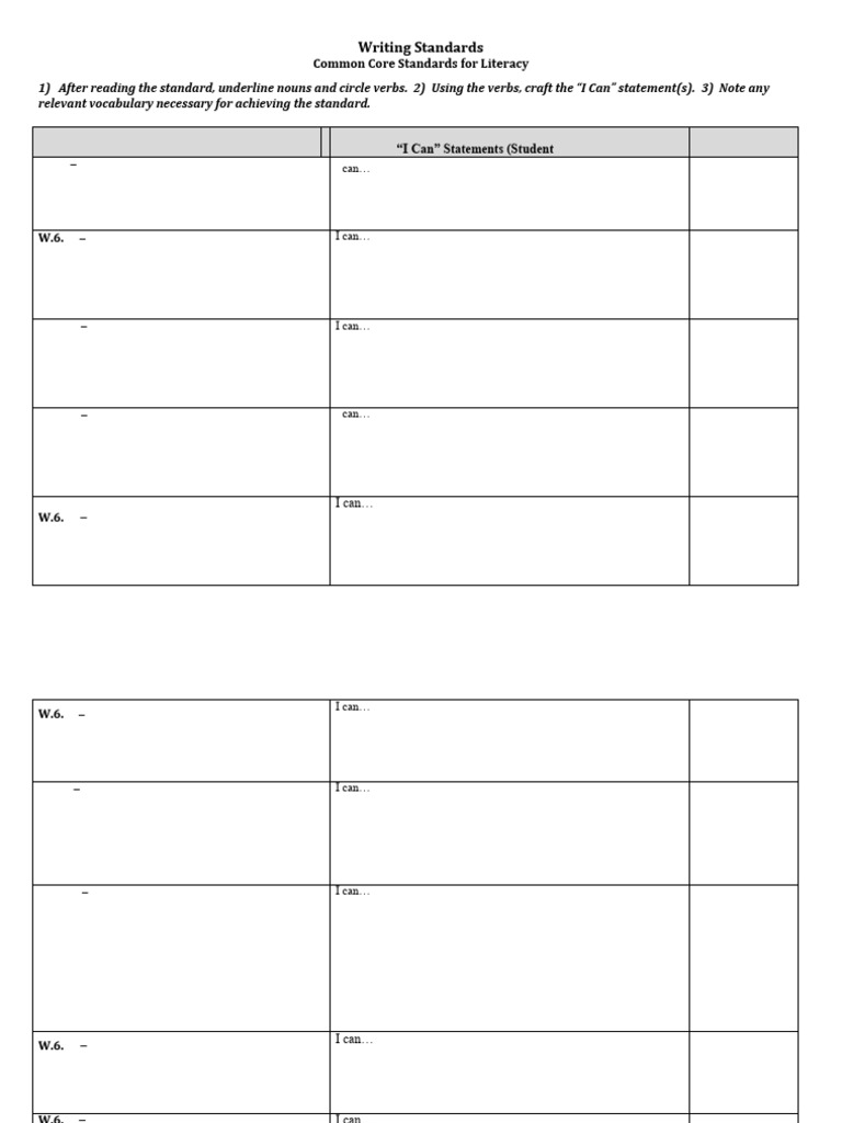 6th Grade Writing Objectives | PDF | Essays | Argument