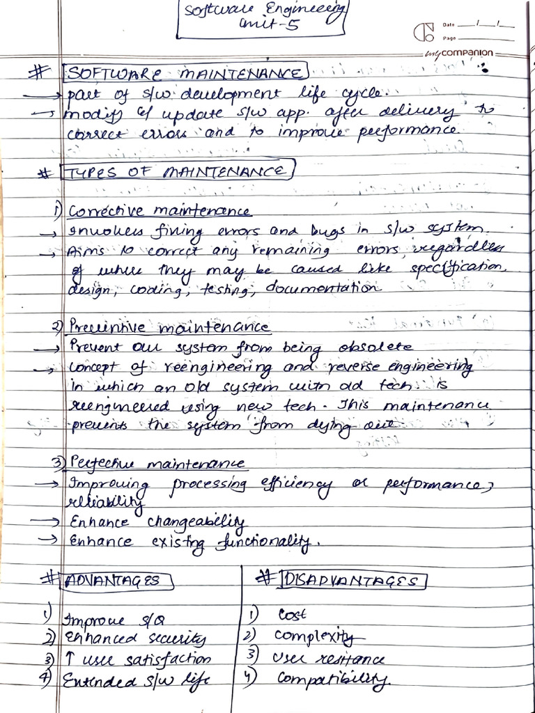 Software Engineering Unit 5 Notes | PDF