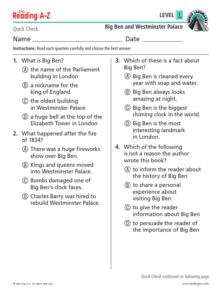 Big Ben and Westminster Palace | PDF | Palace Of Westminster