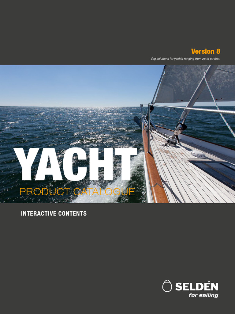 Yacht: Product Catalogue | PDF | Sail | Yacht