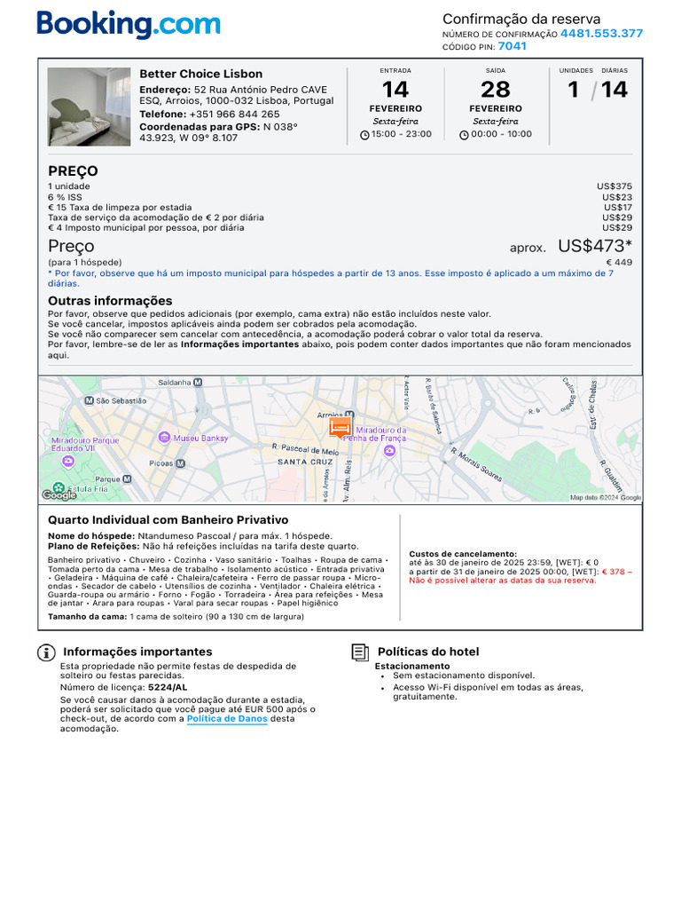 Reserva de hotel | PDF