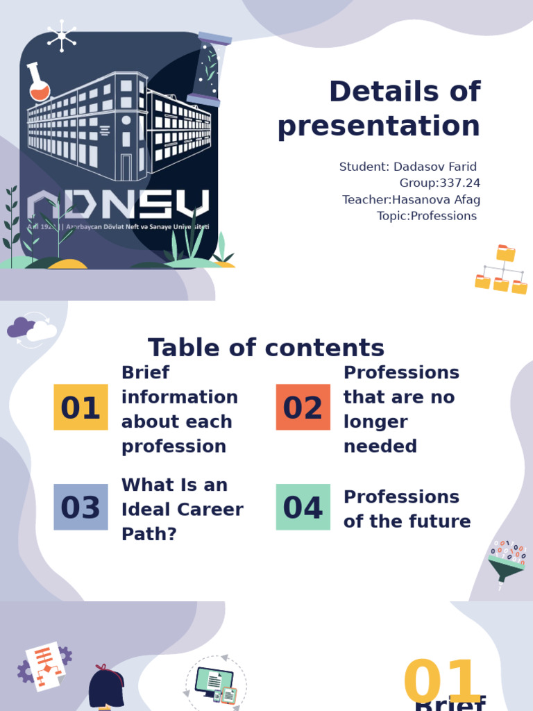 Presentation About Professions | PDF | Teachers | Engineer