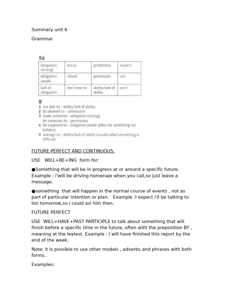 Unit 6 Grammar and Vocabulary | PDF
