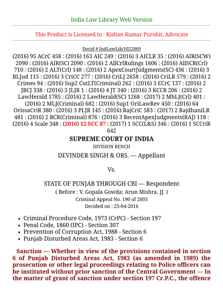 India Law Library Web Version | PDF | Criminal Procedure In South ...