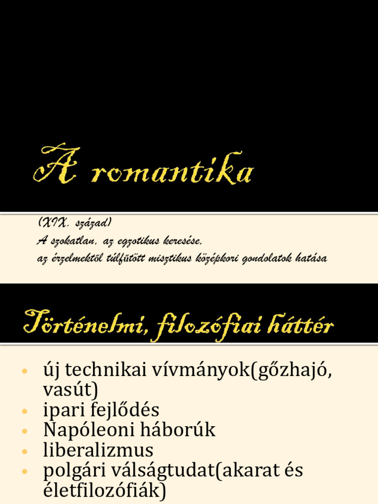 7.o.22.hét. Romantika | PDF