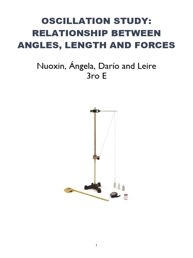 FYQ | PDF | Pendulum | Oscillation