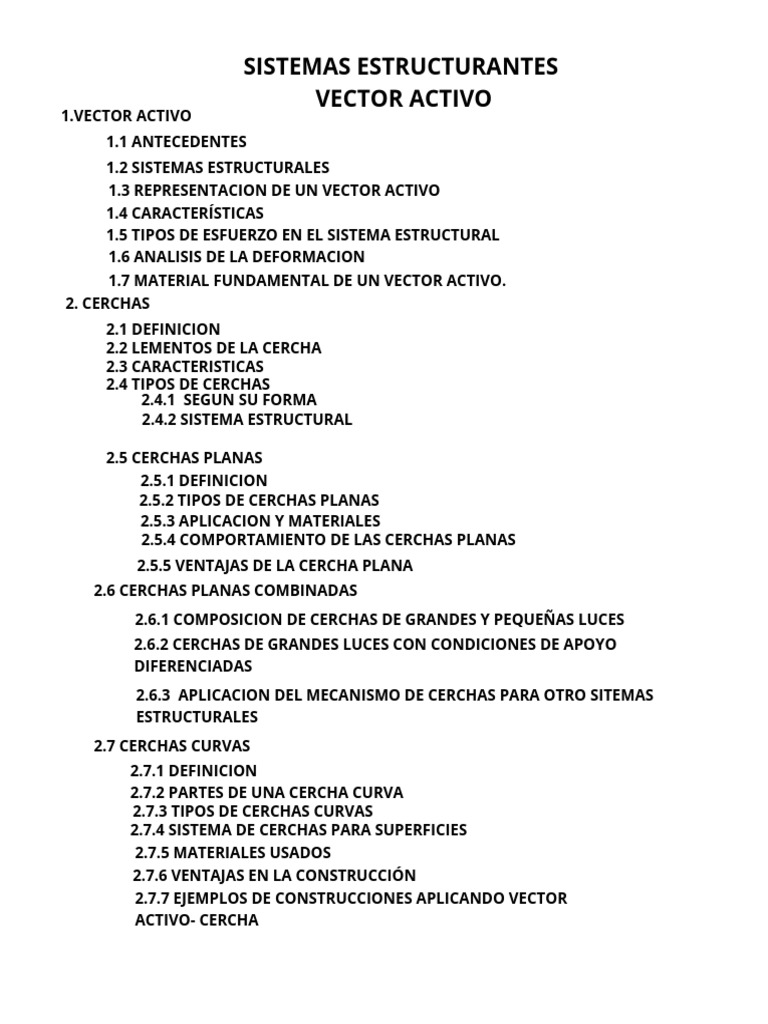 Vector Activo Estructuras | PDF | Braguero | Pandeo