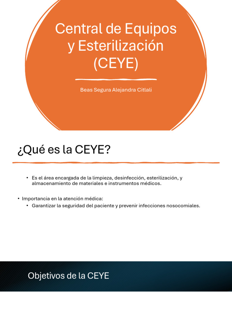 CEYE | PDF | Esterilización (Microbiología)