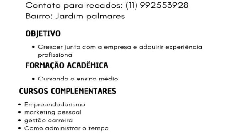 Meu Currículo | PDF