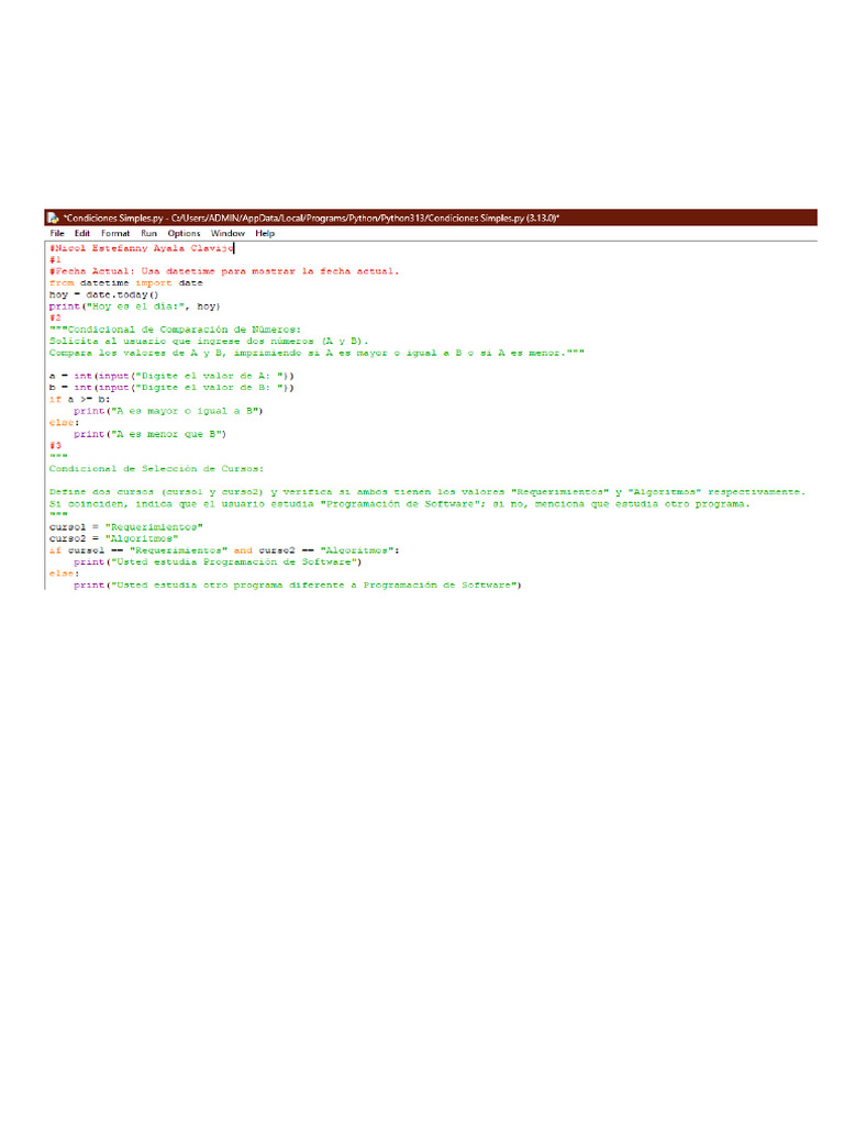 Condicionales Simples | PDF